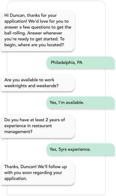 How to use text messages for recruiting (with examples) | Avochato